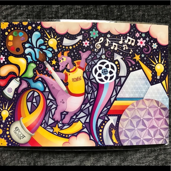 Disney | Accents | Disney Wonderground Gallery Figment Postcard | Poshmark